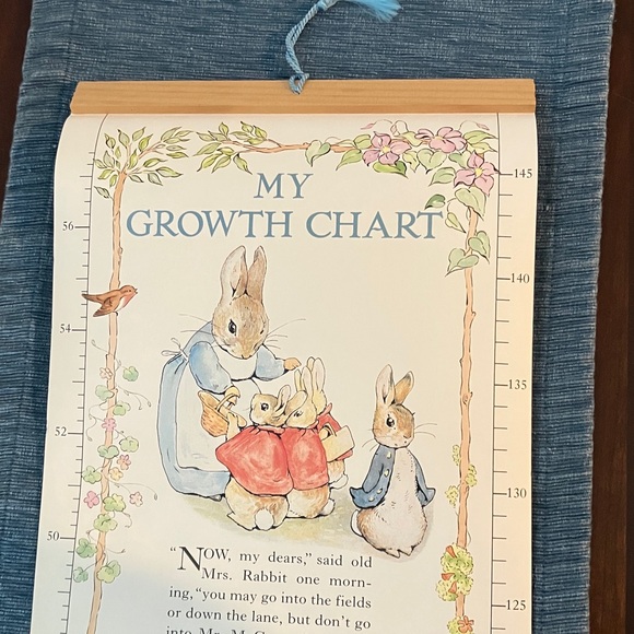 The Beatrix Potter Collection | Other | Growth Chart Peter Rabbit Blue ...